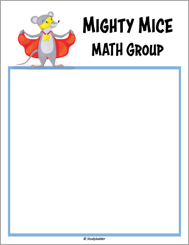 Math Groups Chart: Mighty Mice - Studyladder Interactive Learning Games