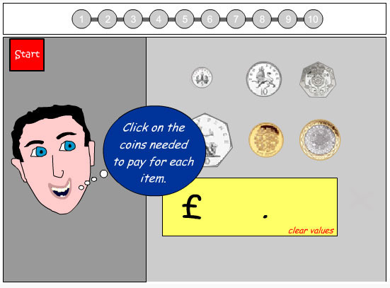 Using Coins to Make Purchases - Studyladder Interactive Learning Games