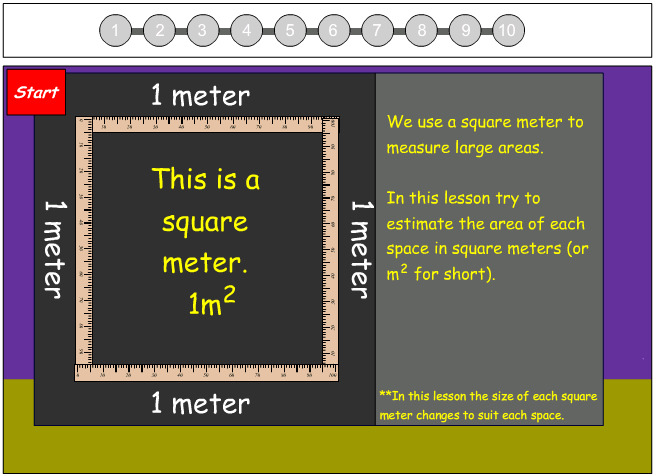 The Square Meter - Studyladder Interactive Learning Games